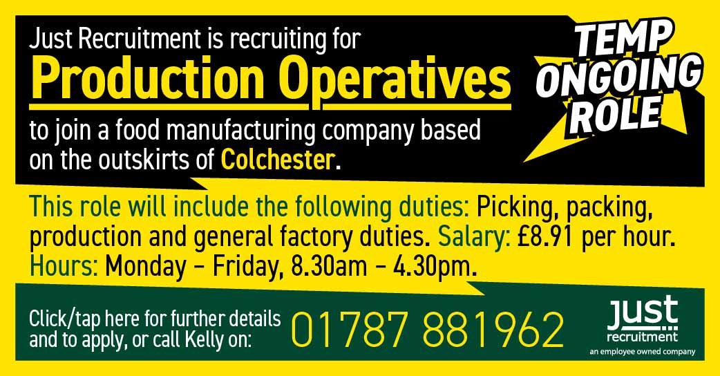 Production Operative | Just Recruitment
