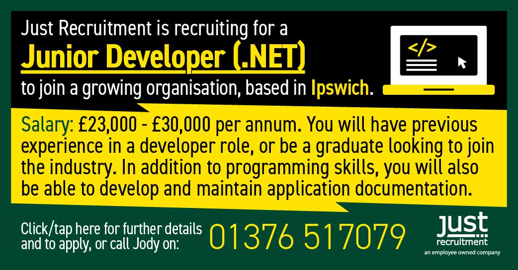 Junior Developer (.NET) | Just Recruitment