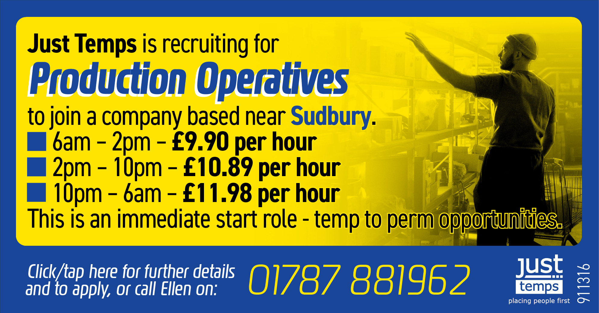 Production Operatives | Just Recruitment