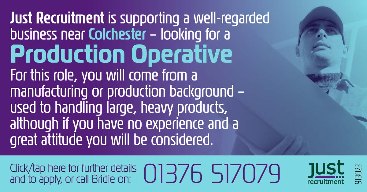 Production Operative | Just Recruitment